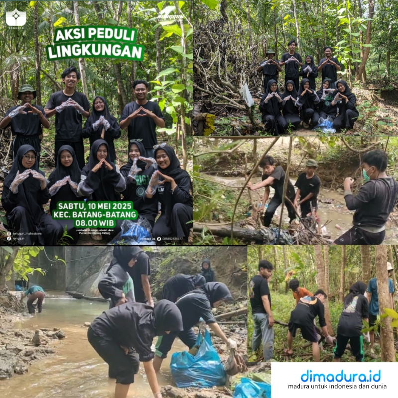 Komunitas Ronggun Gelar Aksi Peduli Lingkungan di Sungai Batang-Batang Daya » dimadura